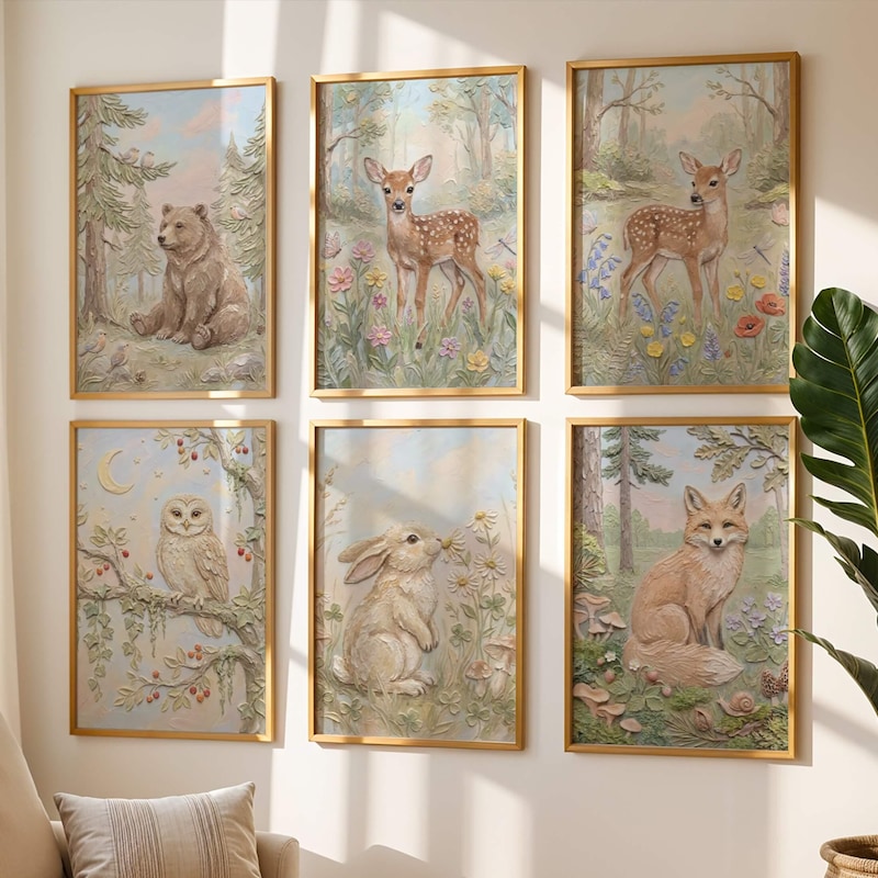 Baby Room Art Forest - Etsy