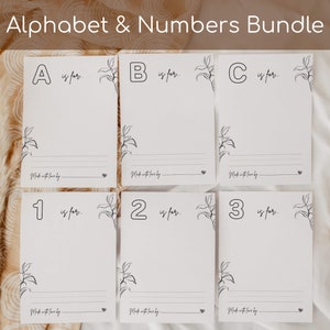 Baby's First ABC & 123 Book Bundle | Baby Shower Game | DIY Alphabet ...
