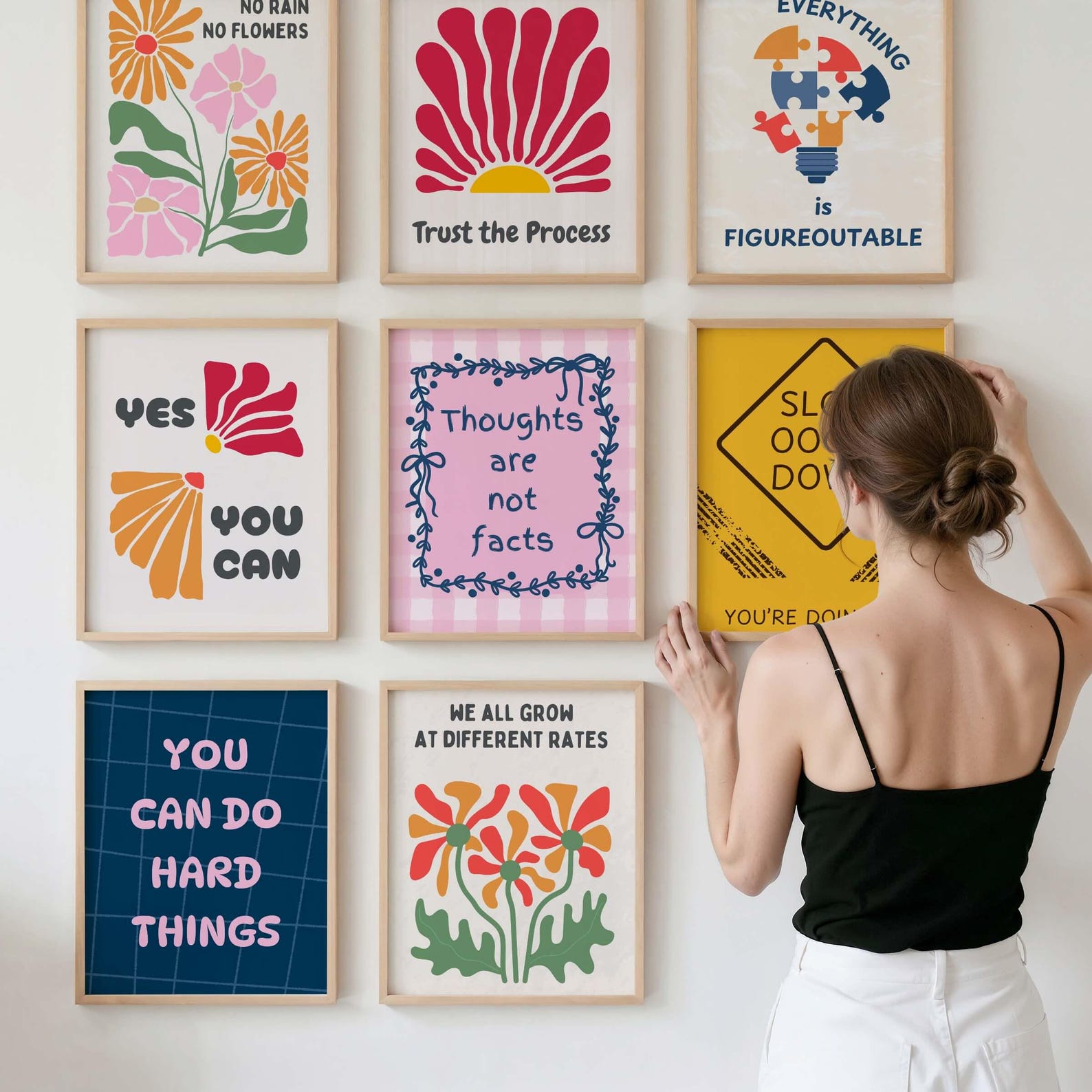 16 Trendy Mental Health Posters, Wall Art Bundle for Therapy Office ...