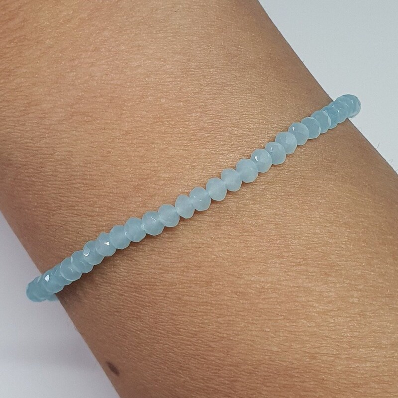 Blue Beads Bracelet - Etsy