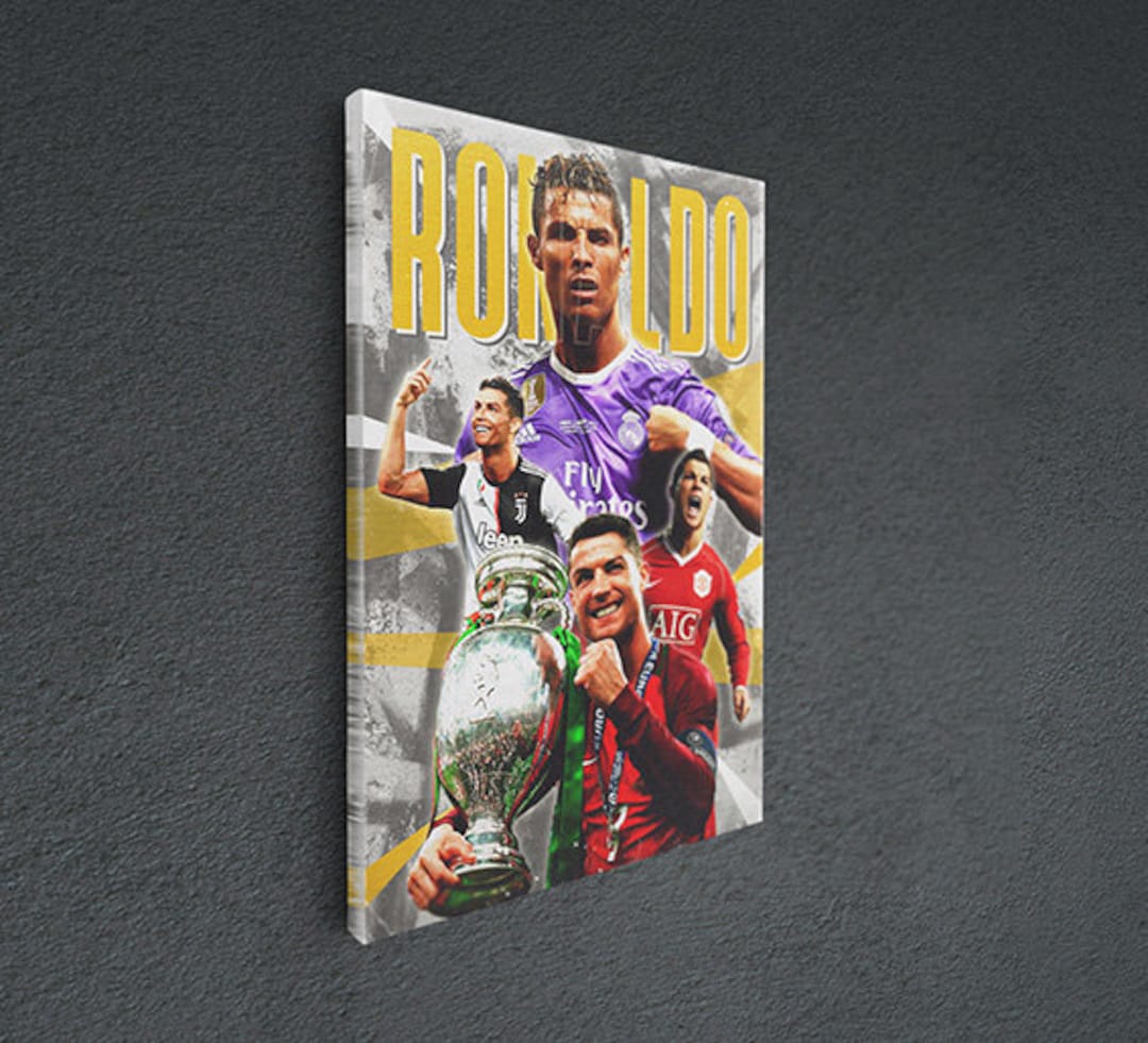 Cristiano Ronaldo Journey Edition Wall Art Home Décor Wall Canvas Home ...