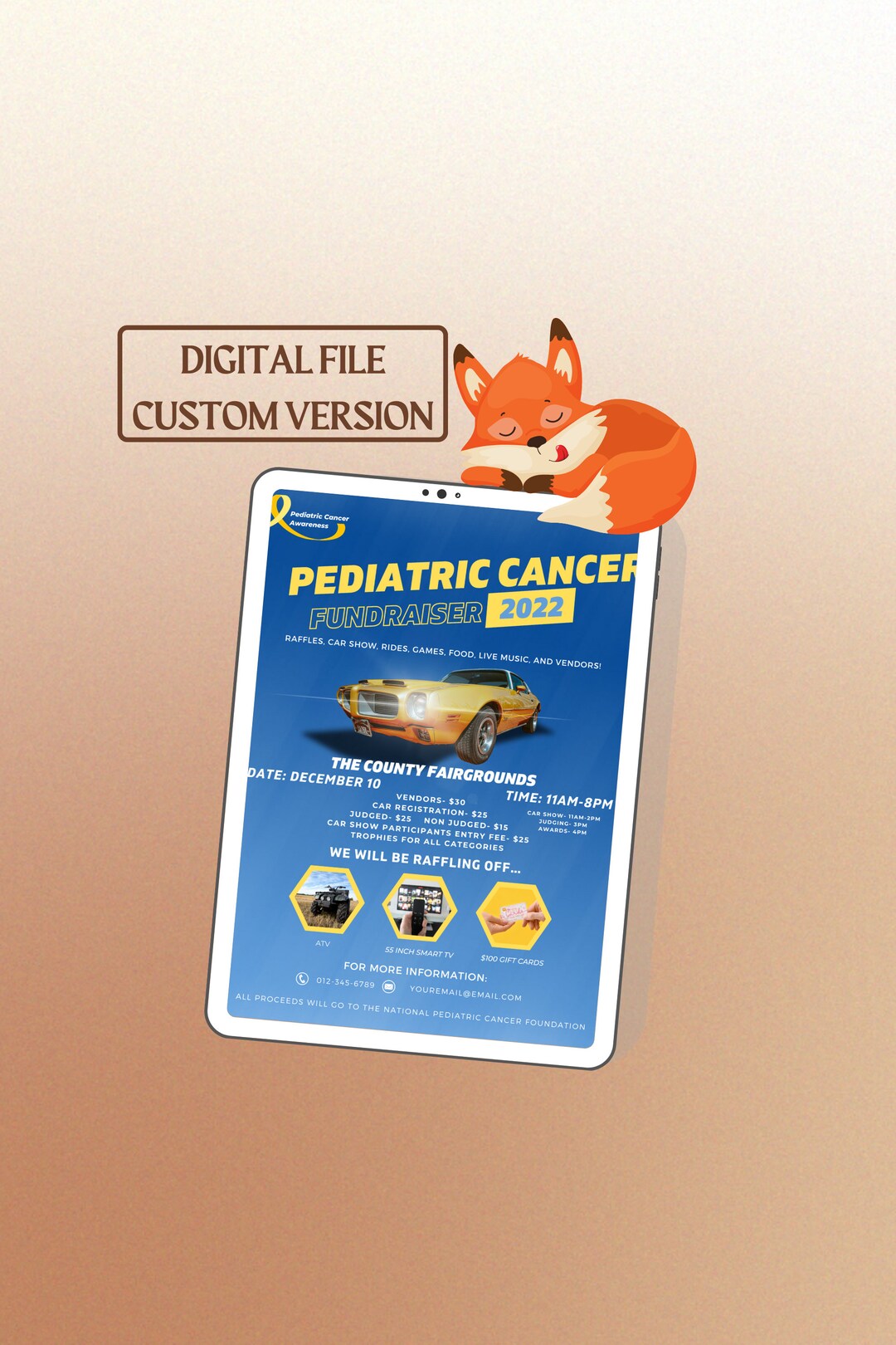 Custom Made Flyers, Custom Made Fundraising Flyer, Fundraising Flyer ...