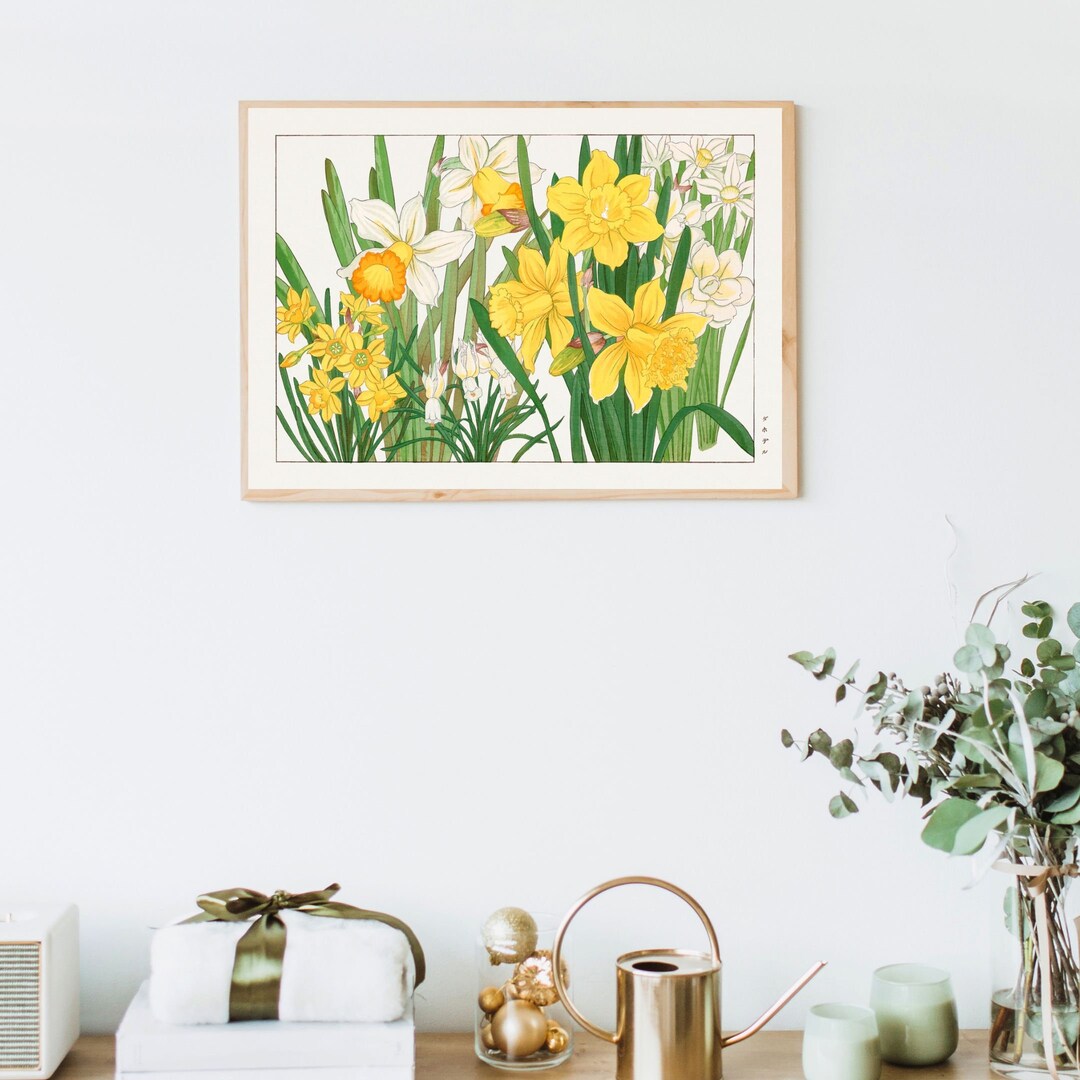 Floral Posters Printable, Digital Jpgs Posters of Flowers Prints, 5 ...