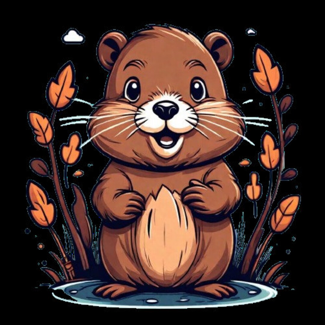 Cute Beaver Designs PNG Without Backround, Cute Beaver Png Designs and ...