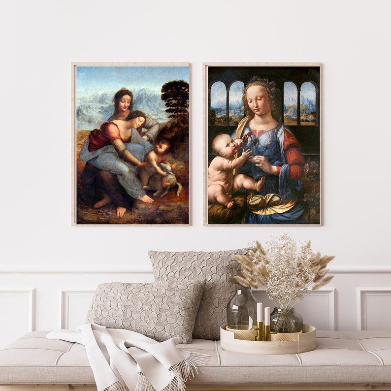 Digital Printables 5 Digital Jpg Posters of Leonardo Da Vinci Famous ...