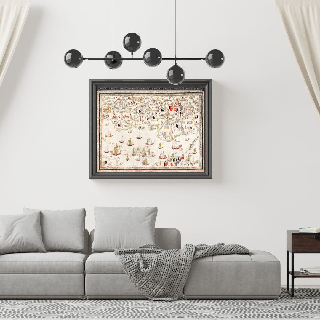 Vintage Maps Printable Posters. 5 Jpgs Old Maps Poster Prints - Etsy