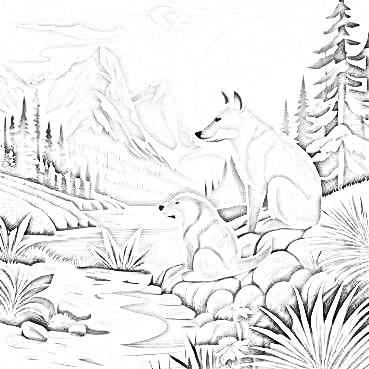 Coloring Pages Animals and Nature, Coloring Book, Animals Coloring ...