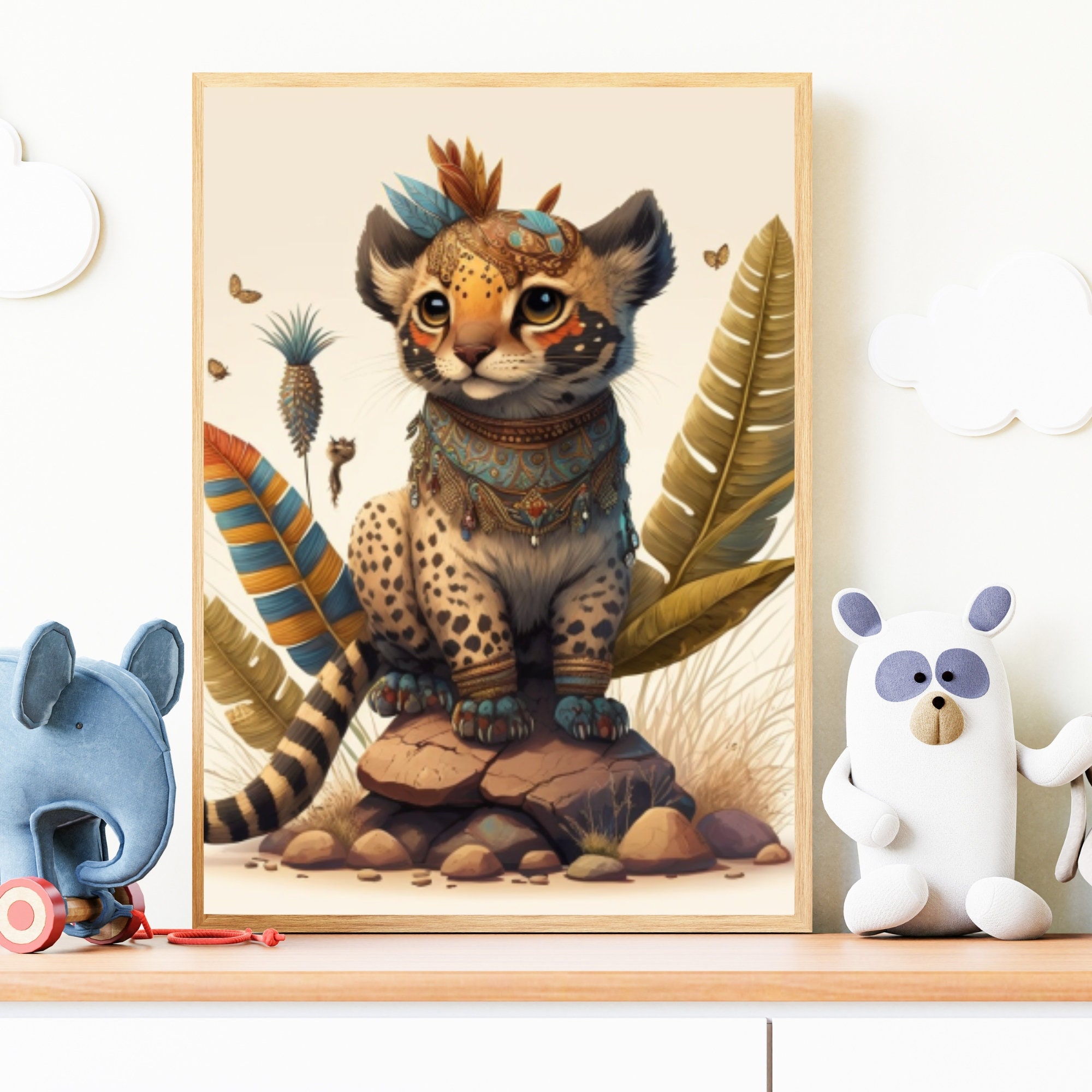 Cute Animal Posters for Kids Room, Digital Download Posters, Baby Room ...