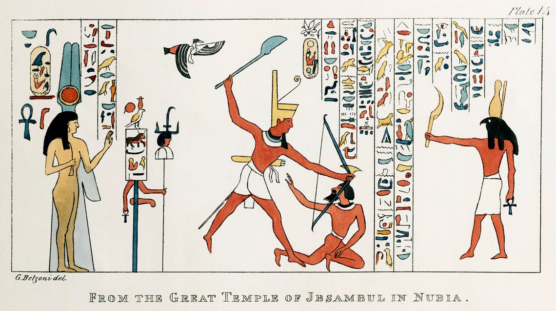 Egyptian Art Digital Printable Posters, Egyptian Art Posters, Egyptian ...