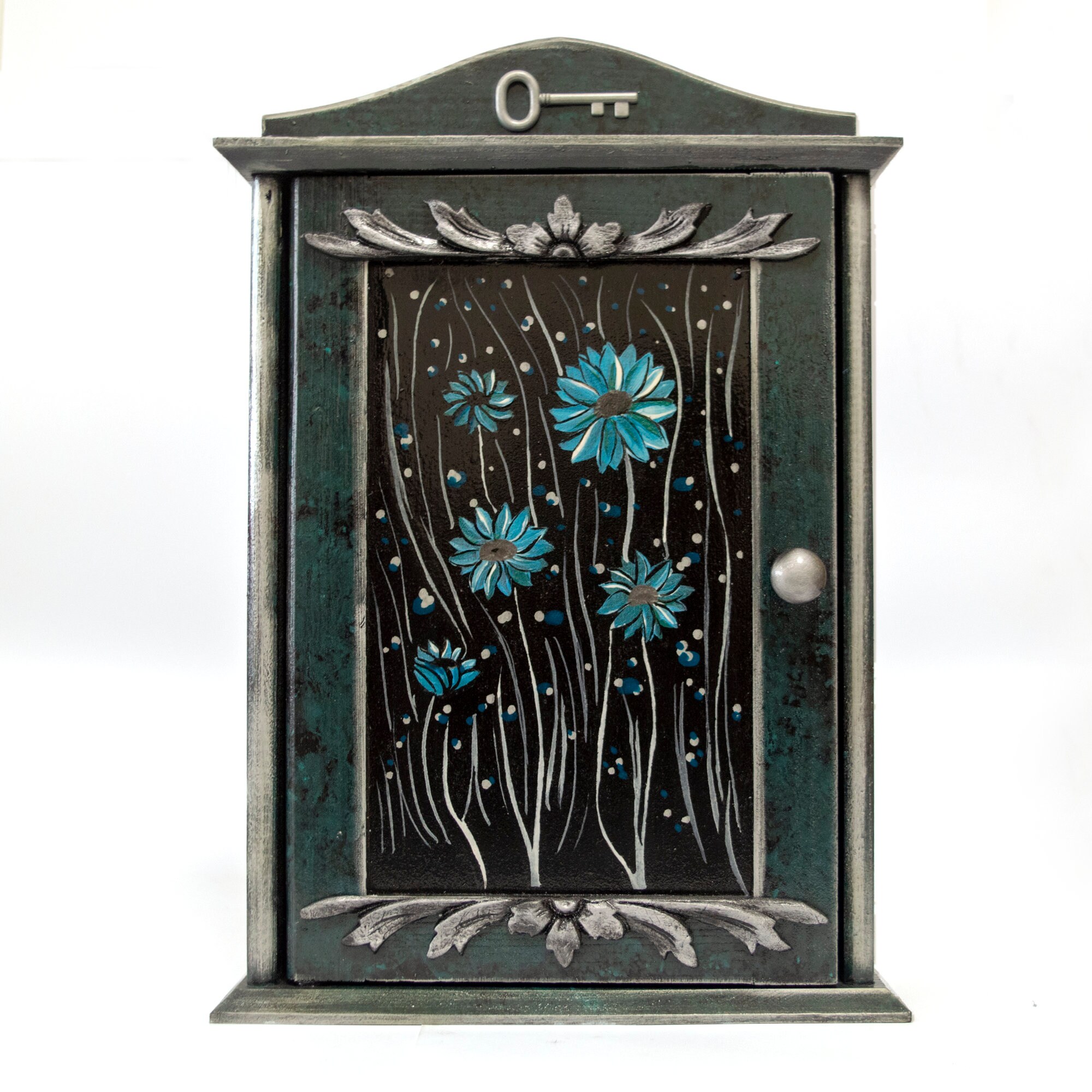 Splendor of the Night Wooden Key Box, Key Holder, Key Storage Box, Key ...