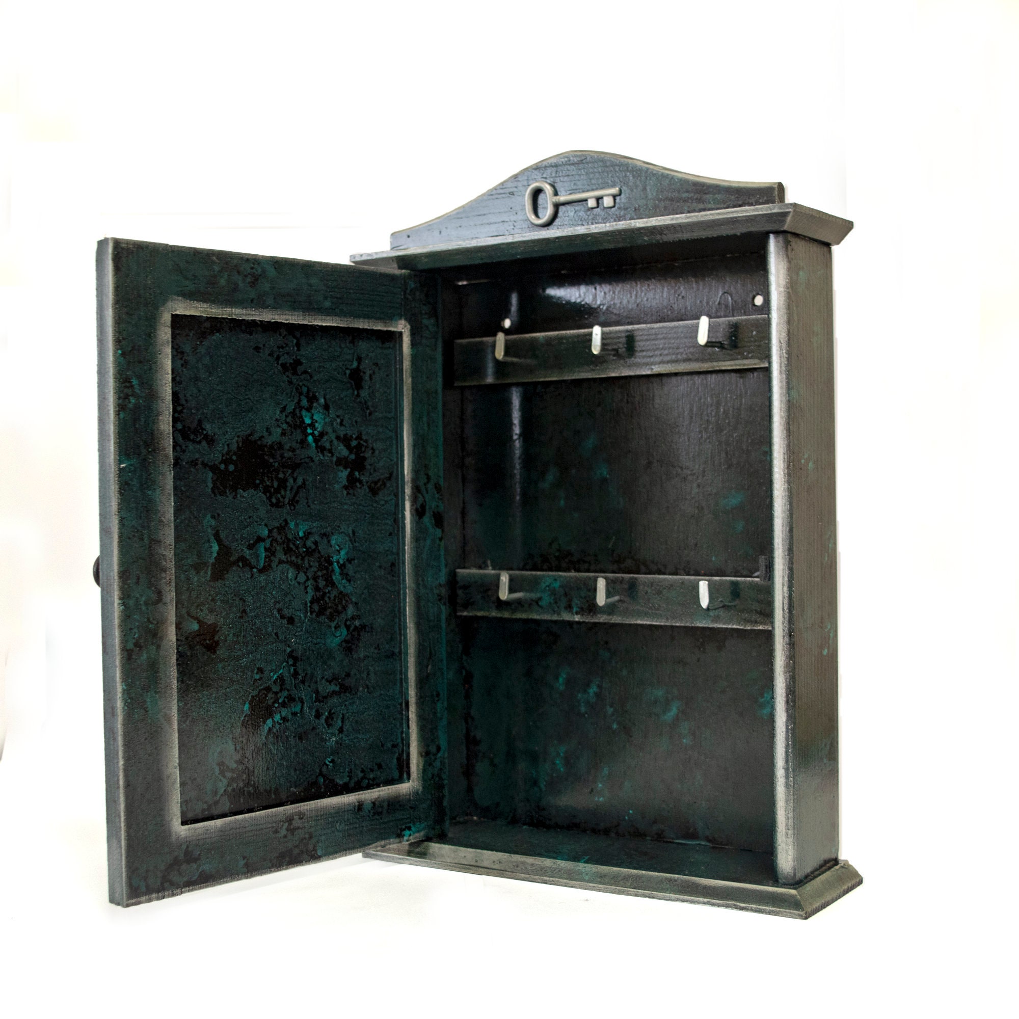 Splendor of the Night Wooden Key Box, Key Holder, Key Storage Box, Key ...