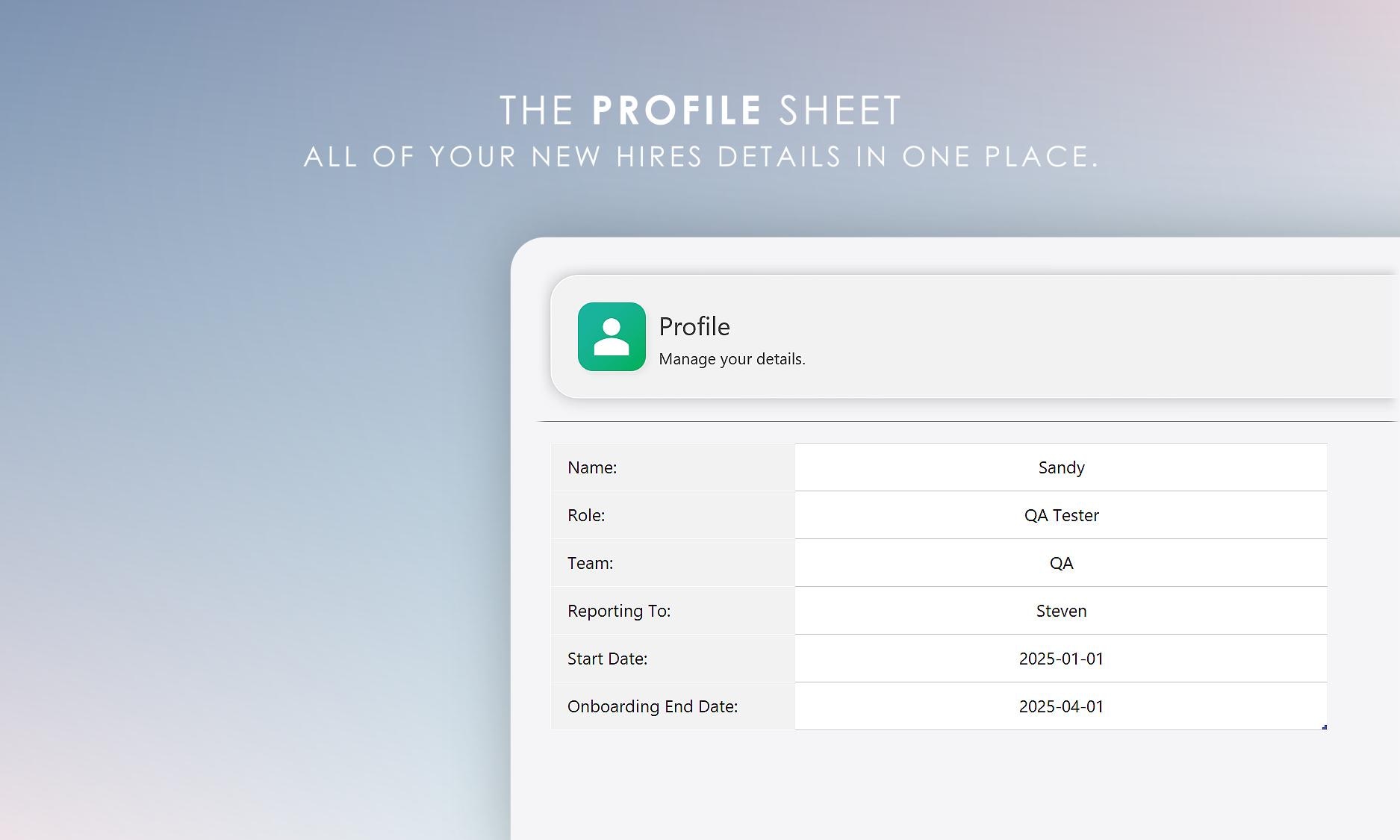 New Hire Employee Onboarding Planner | Manager-friendly Tasks, Assets ...