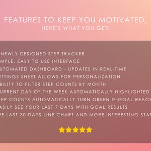 Excel Step Tracker: Daily Fitness Dashboard (digital Download) - Etsy