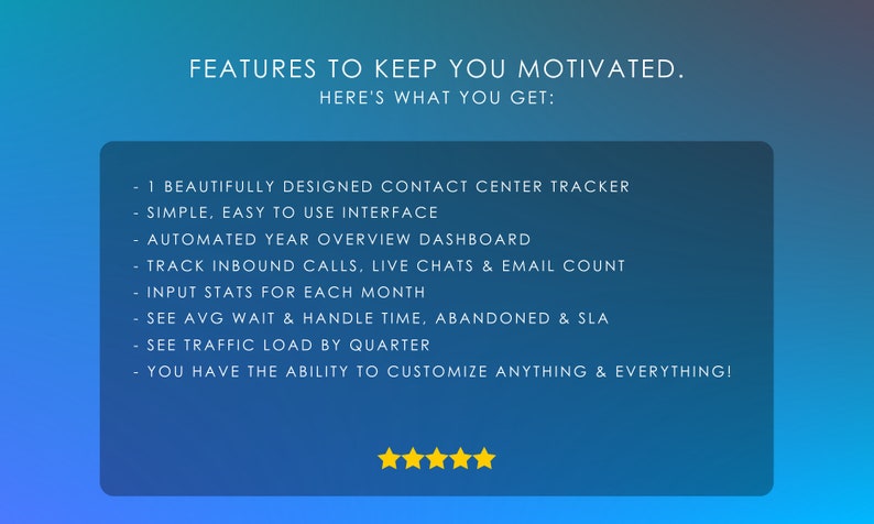 Contact Center Tracker – Excel Template, Call & Chat Statistics ...