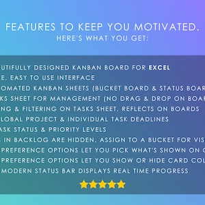 Kanban Board for Excel | Bucket & Status Boards | Project Manager ...