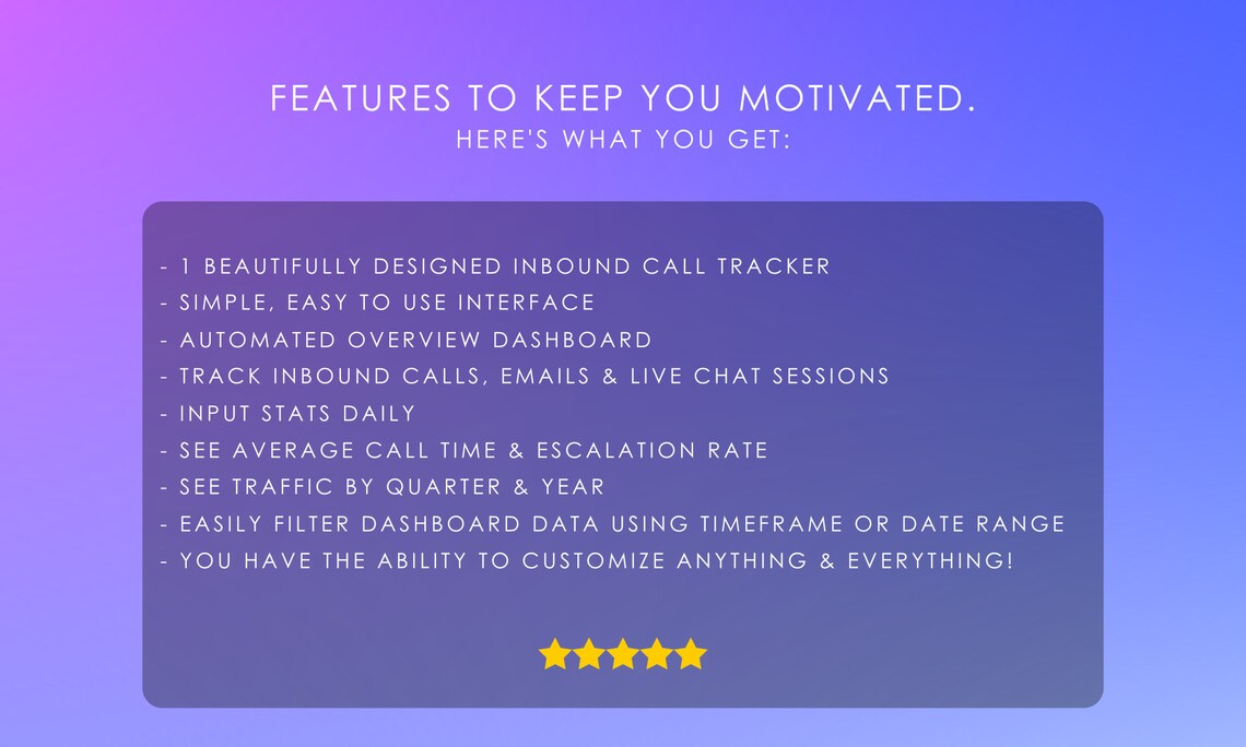 Inbound Call Tracker Excel Template – Call Center, Email & SMS (digital ...