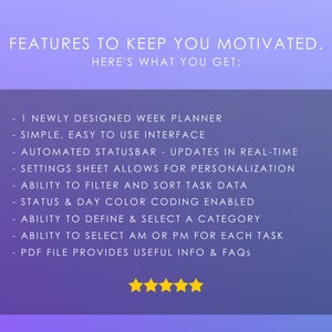 Week Planner Spreadsheet | Project Manager | Task Manager | Prioritize ...