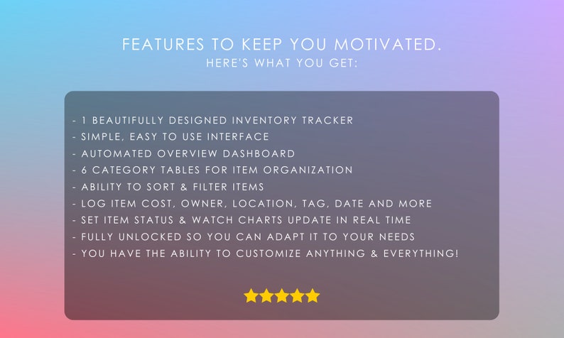 Inventory Tracker Excel Template | Small Business Stock Manager ...