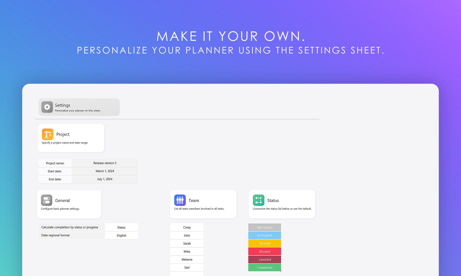 Release Checklist for Excel | Product Launch | Event Date | Target Date ...