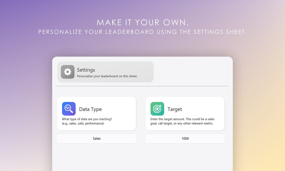 Leaderboard Dashboard for Excel Competition Rankings Standings ...
