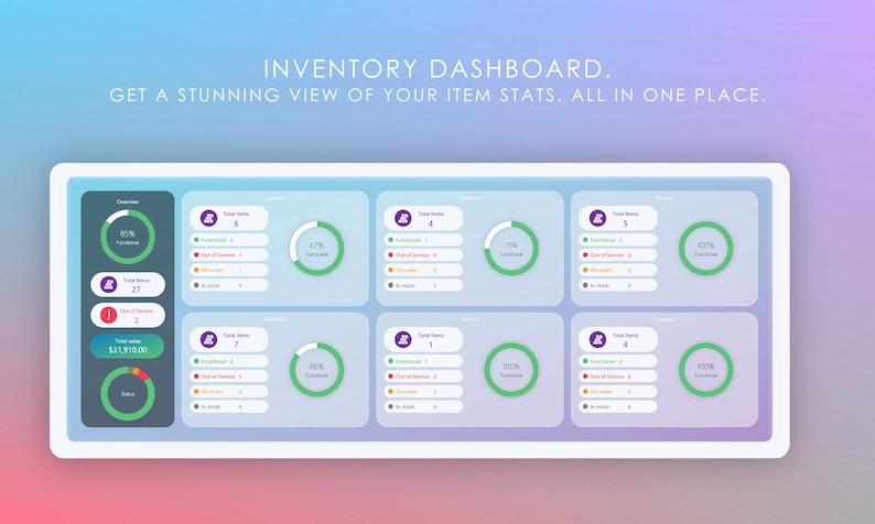 Inventory Tracker Excel Template | Small Business Stock Manager ...