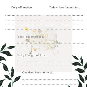 Printable Mindfulness Journal / Gratitude Journal / Daily | Etsy