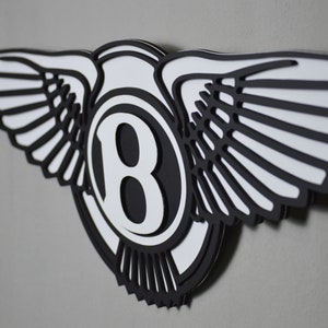 Bentley Wall Art, 3D Bentley Wooden Wall Art, Bentley Wall Hangings ...