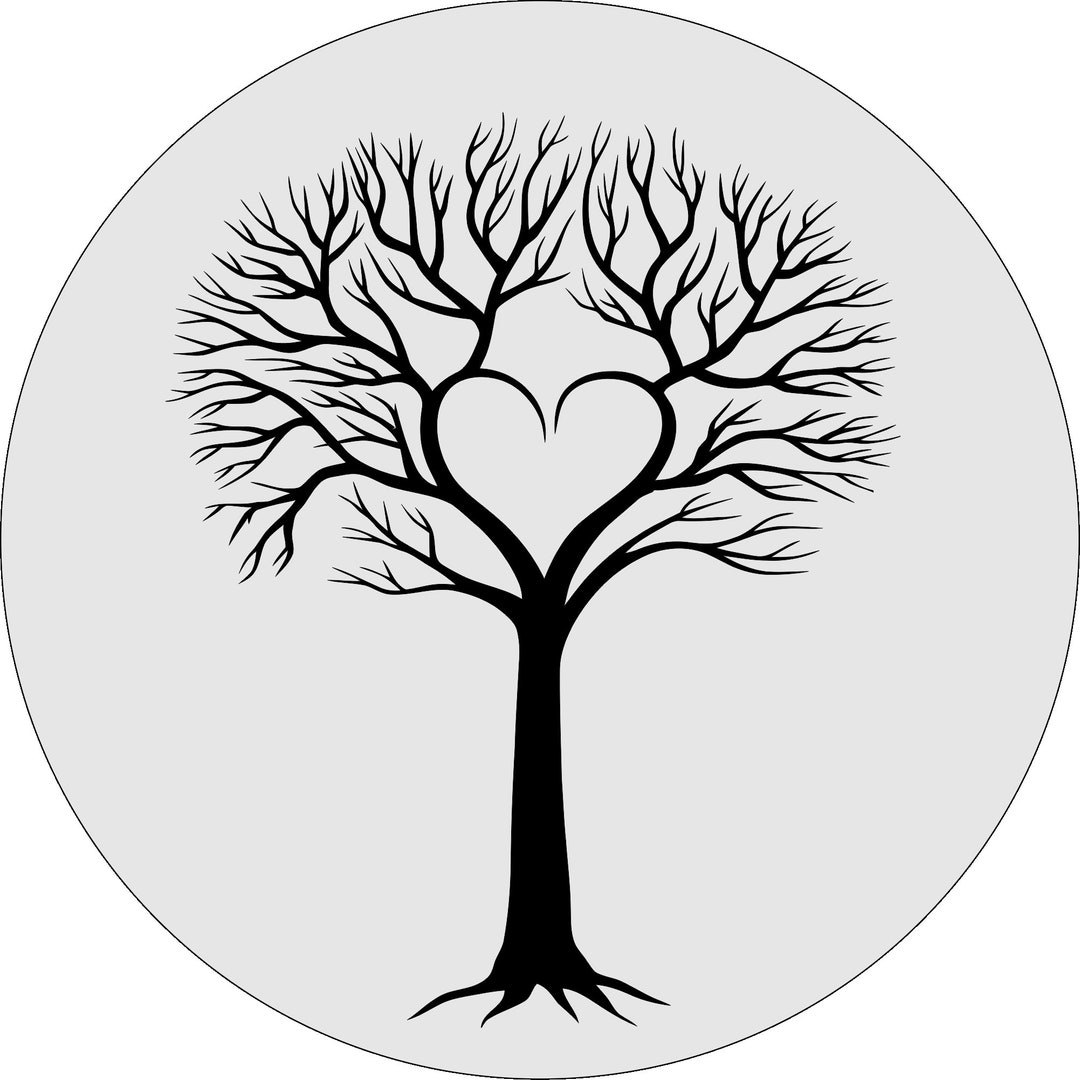 Heart With Family Tree, Heart Tree Svg, Family Where Life Begins and ...