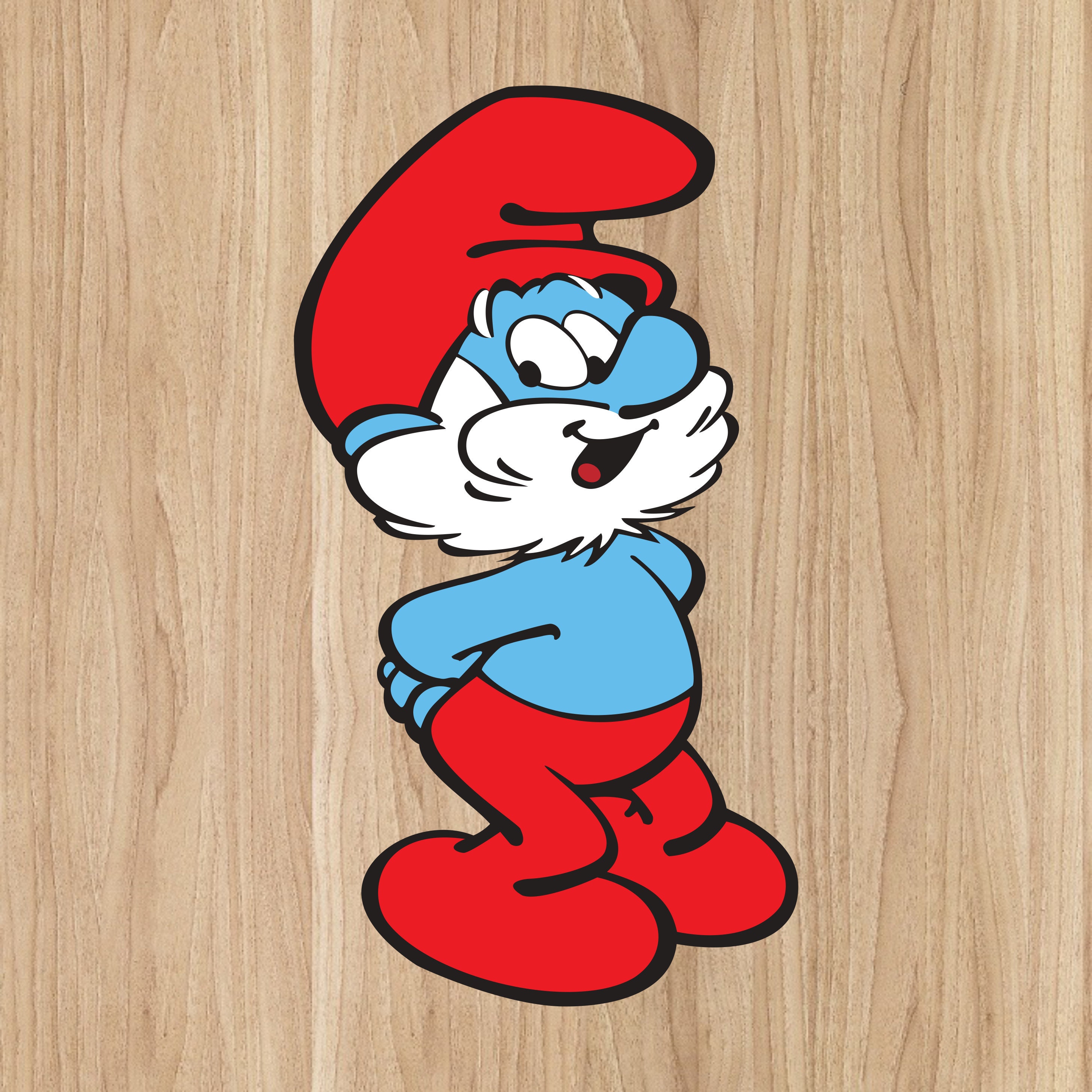 Papa Smurf SVG Instant Download Papa Smurf - Etsy Australia