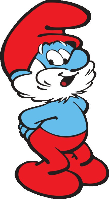 Papa Smurf SVG Instant Download Papa Smurf - Etsy Australia
