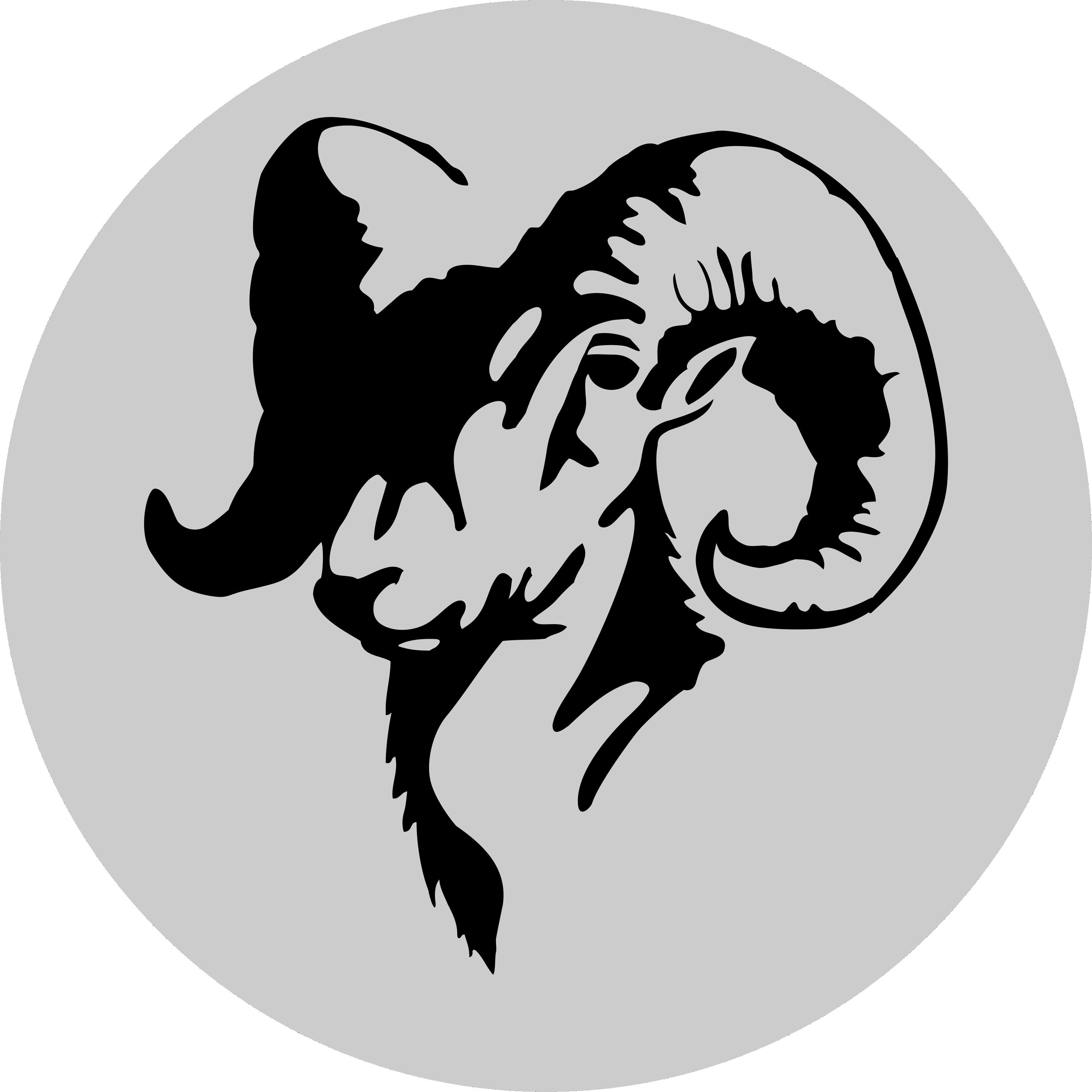 Ram Head Profile Clip Art