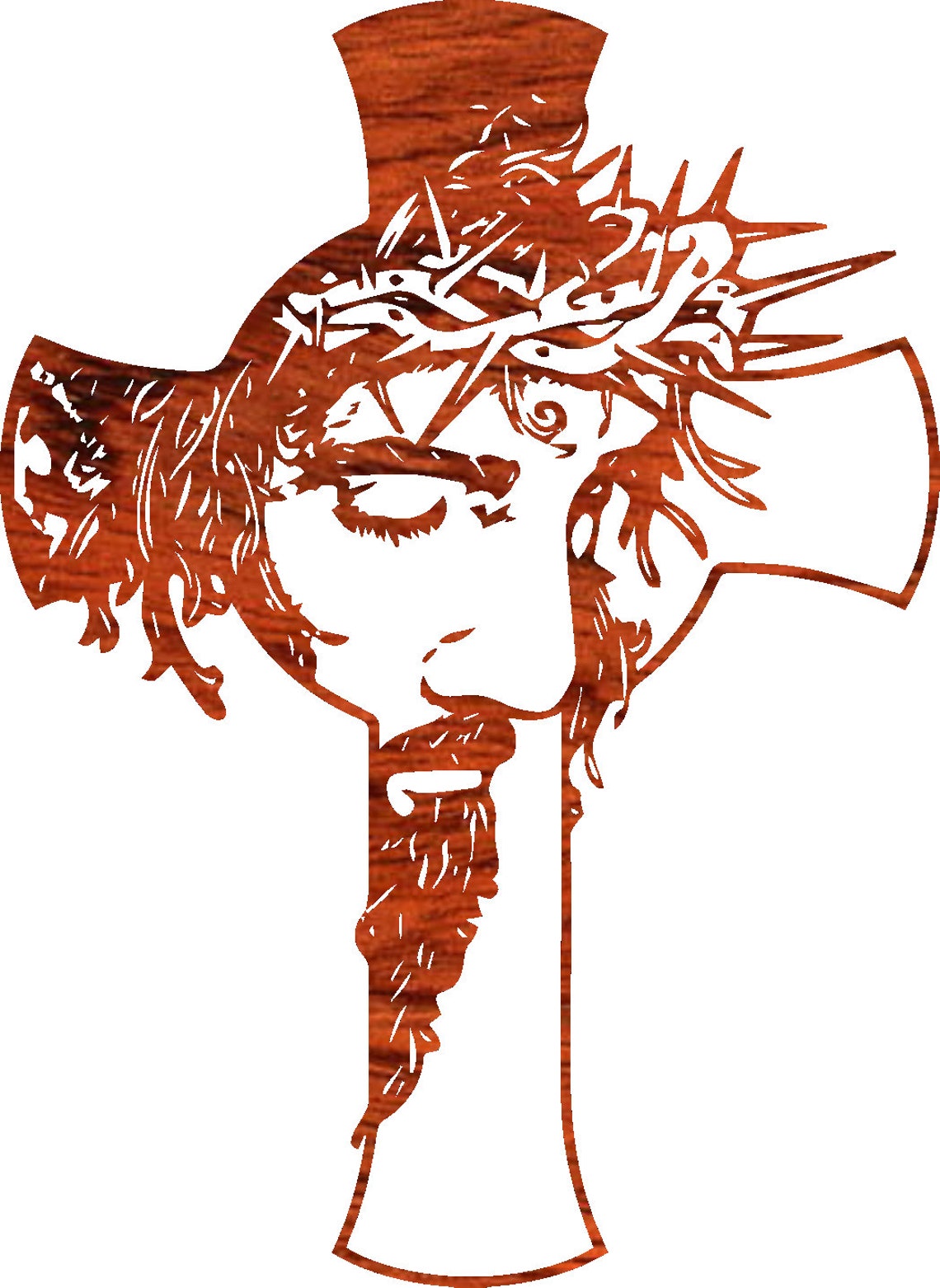 Cross Laser Cut File Jesus and Cross Laser Cut File. Vector - Etsy