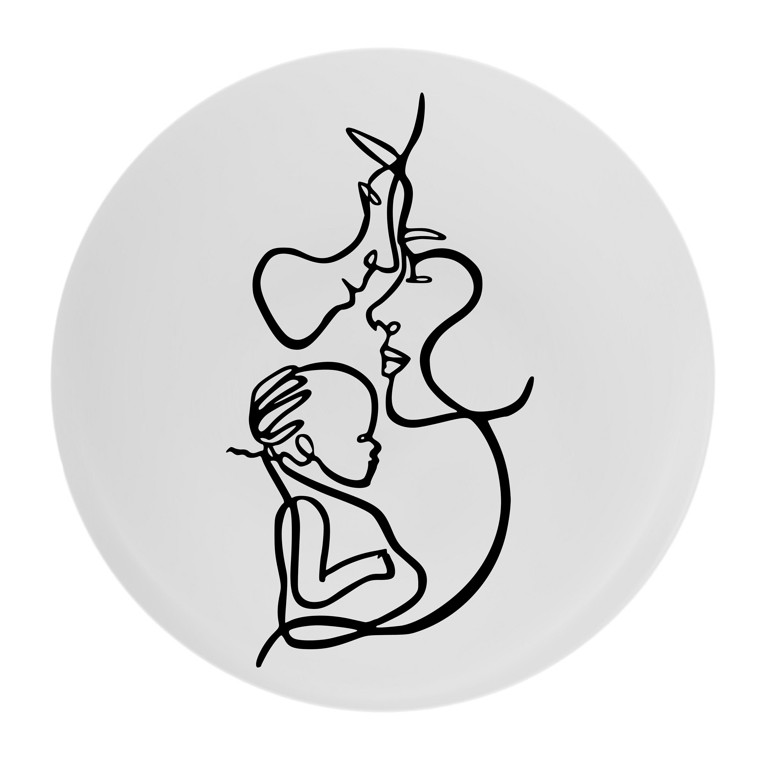 Family Line Art Svgfamily Line Art Couple Wall Art Family - Etsy