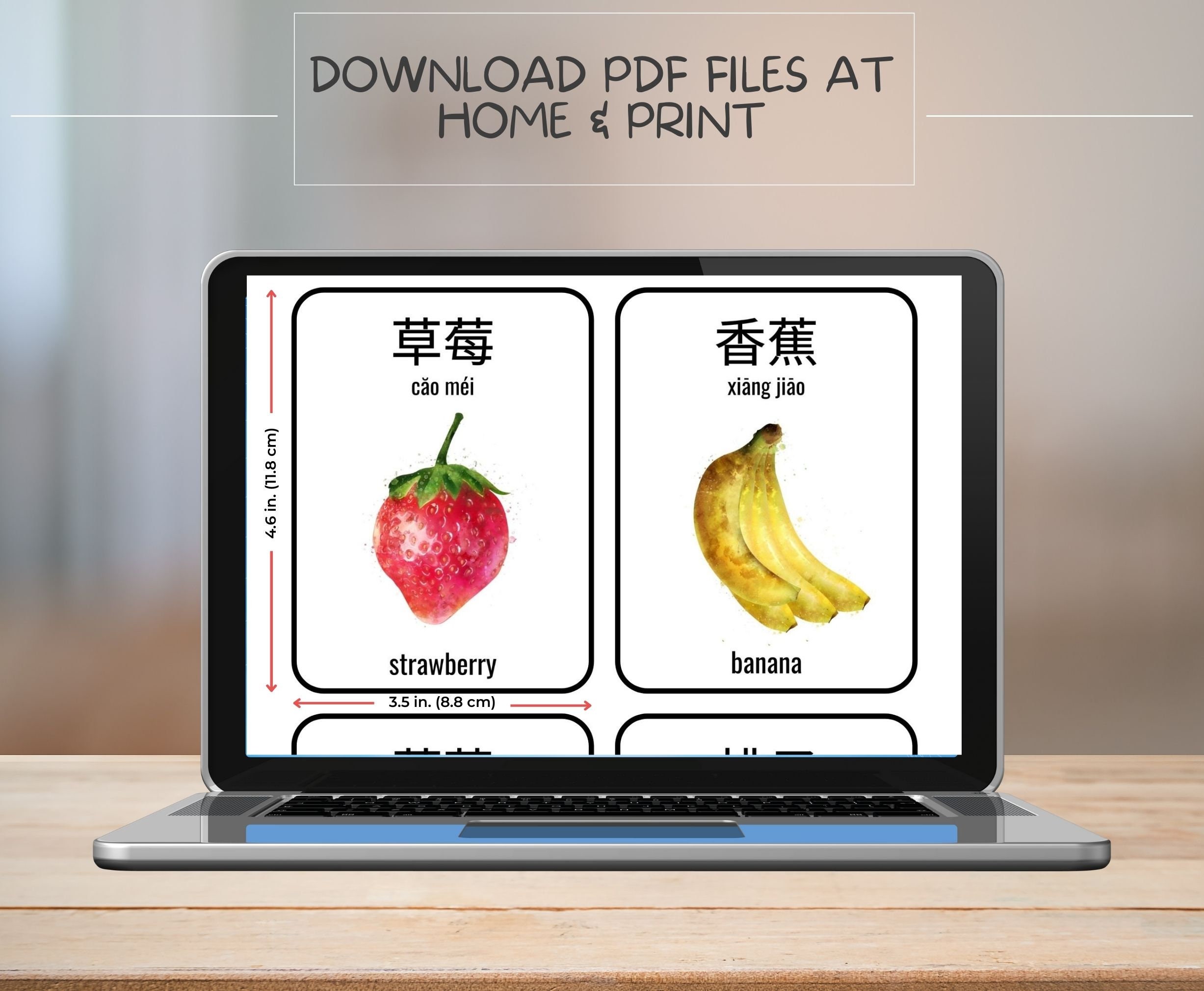 FRUITS | Traditional Chinese Flashcards | Printable Preschool Chinese ...