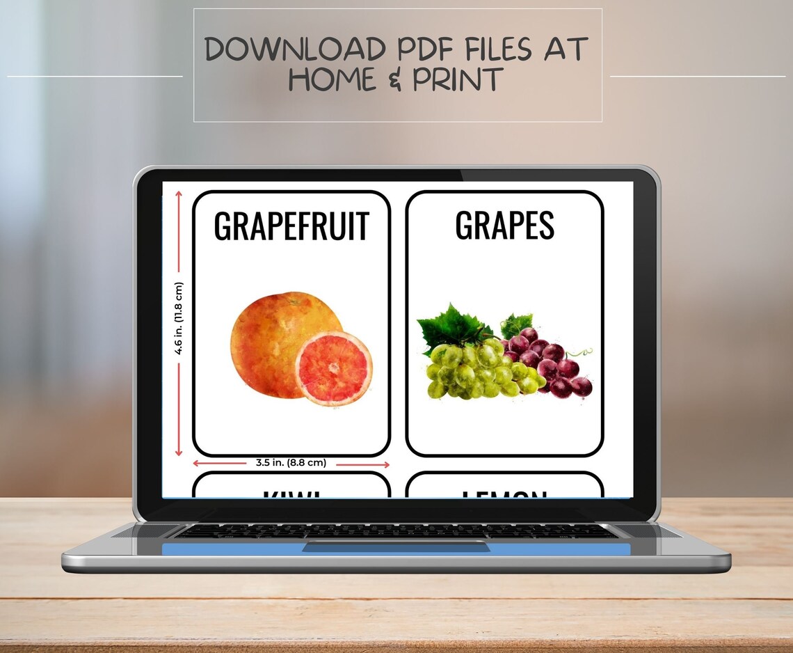 FRUITS | Fruit Flashcards | Printable Preschool Fruit Flashcards ...