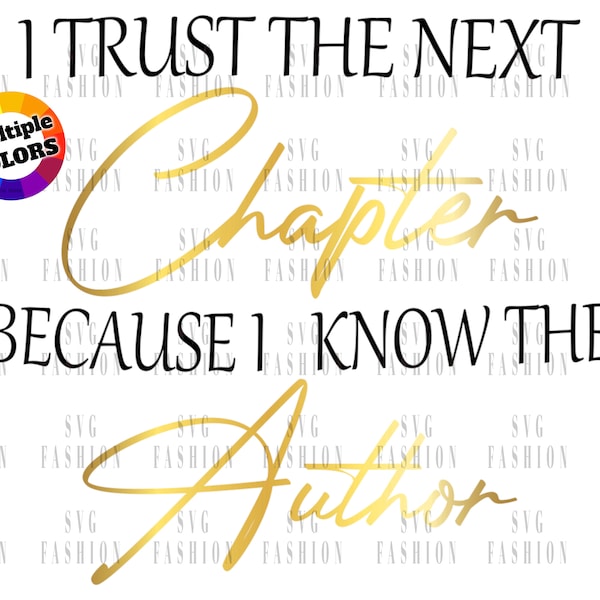 Trust the Author Svg - Etsy
