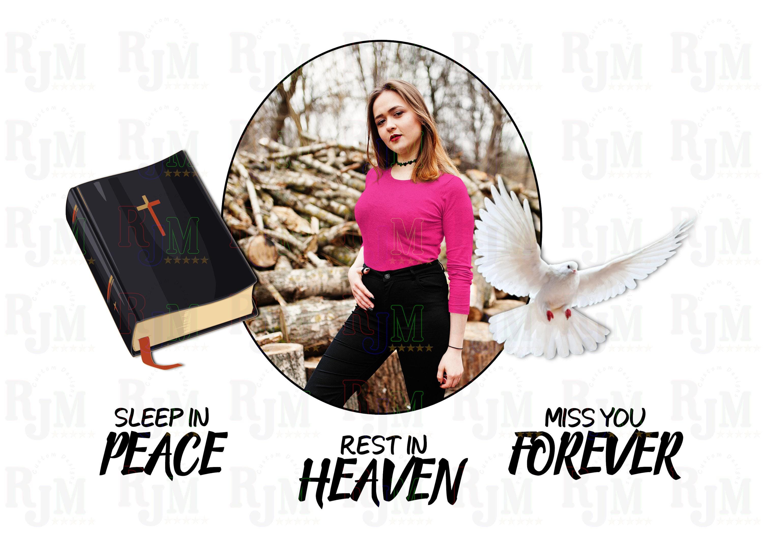 RIP Shirt Template Rest in Paradise Stairway to Heaven Memorial ...