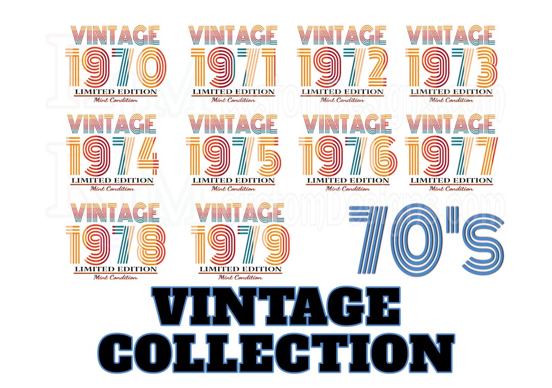 Vintage 1970s PNG Bundle 1970s Pngs 1970s Bundle 1970s Shirts Vintage ...
