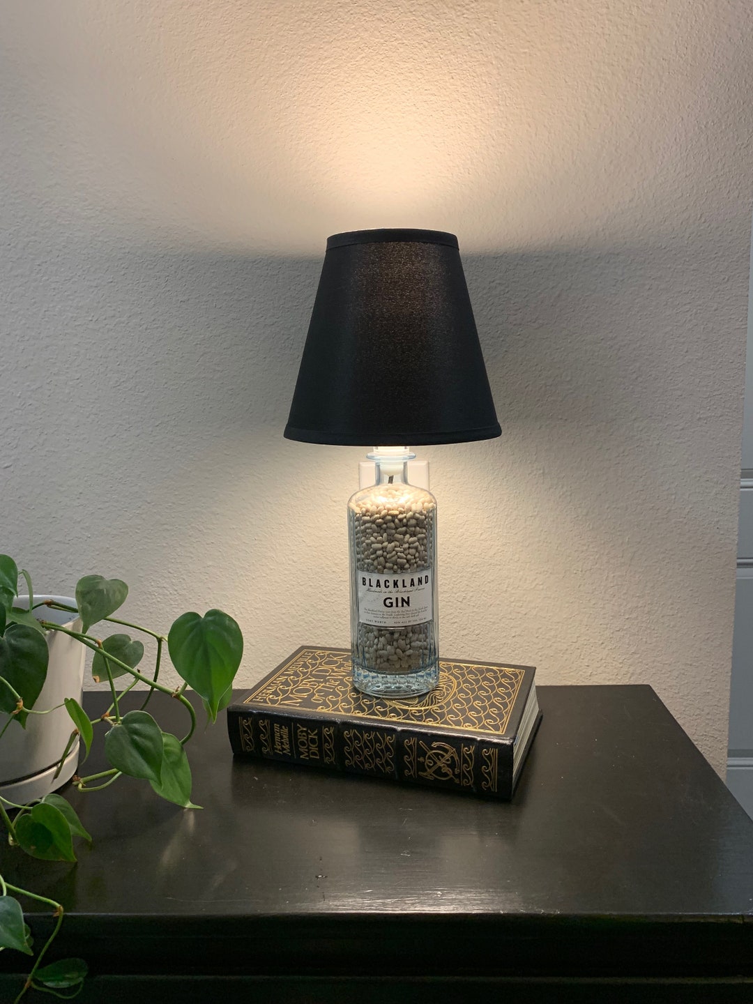 Blackland Gin 750ML Liquor Bottle Lamp - Etsy