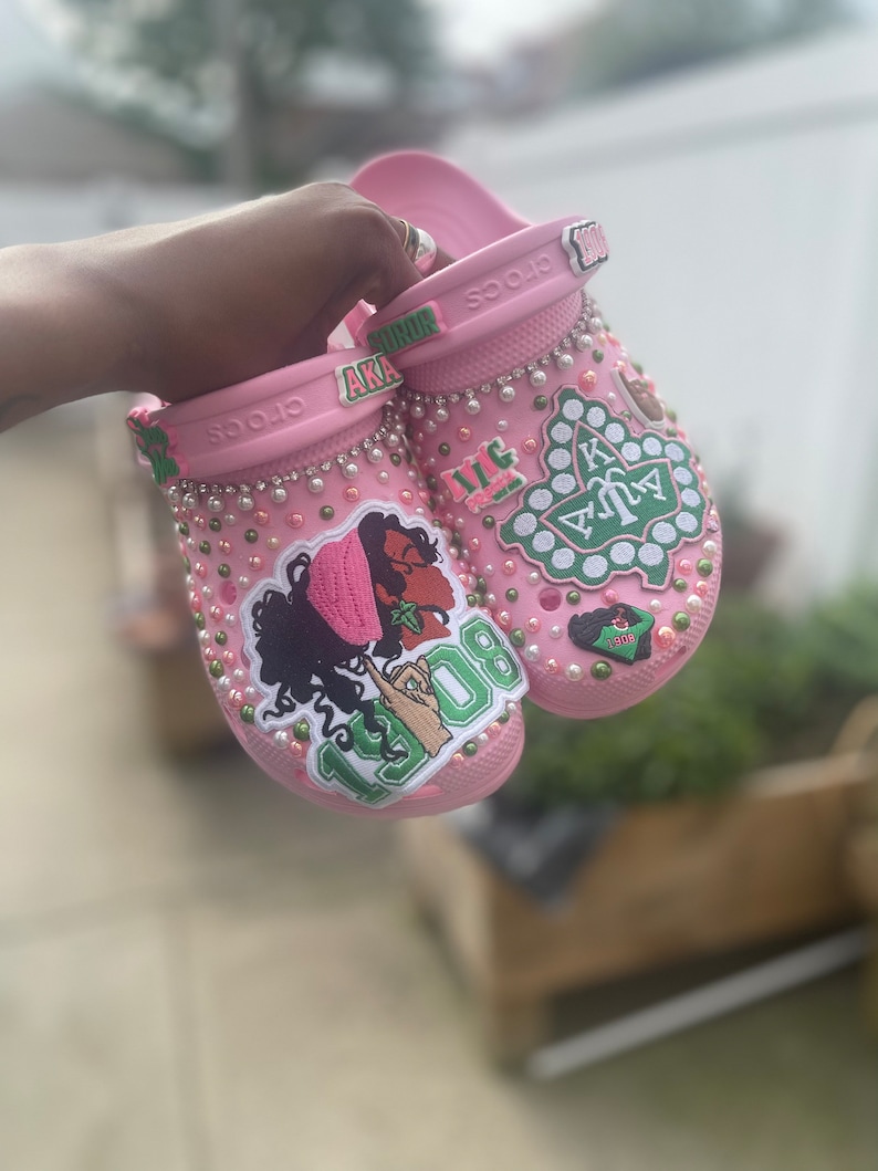 Custom Sorority Crocs: AKA Platform Shoes - Etsy