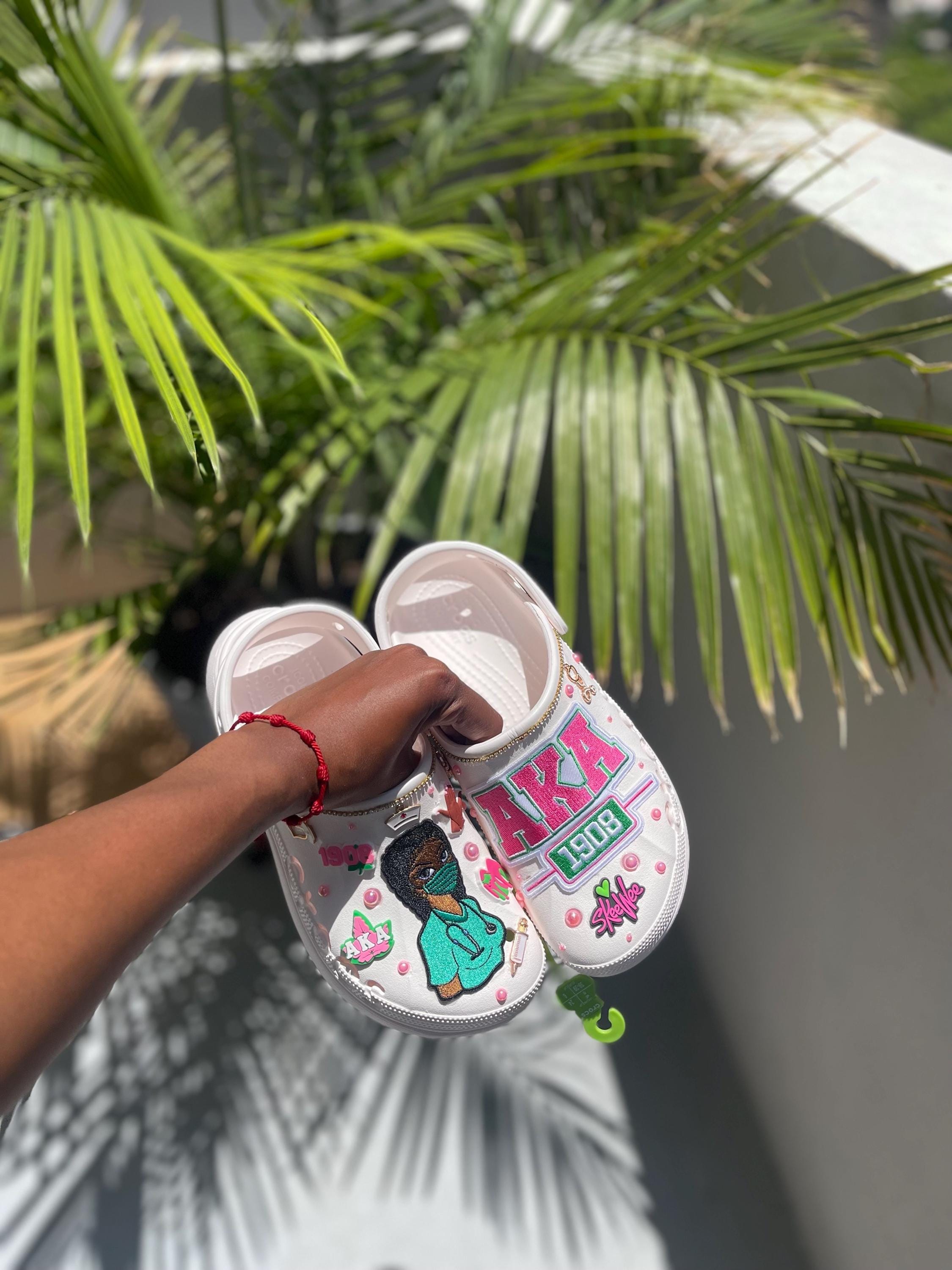 Custom Sorority Crocs: AKA Platform Shoes - Etsy