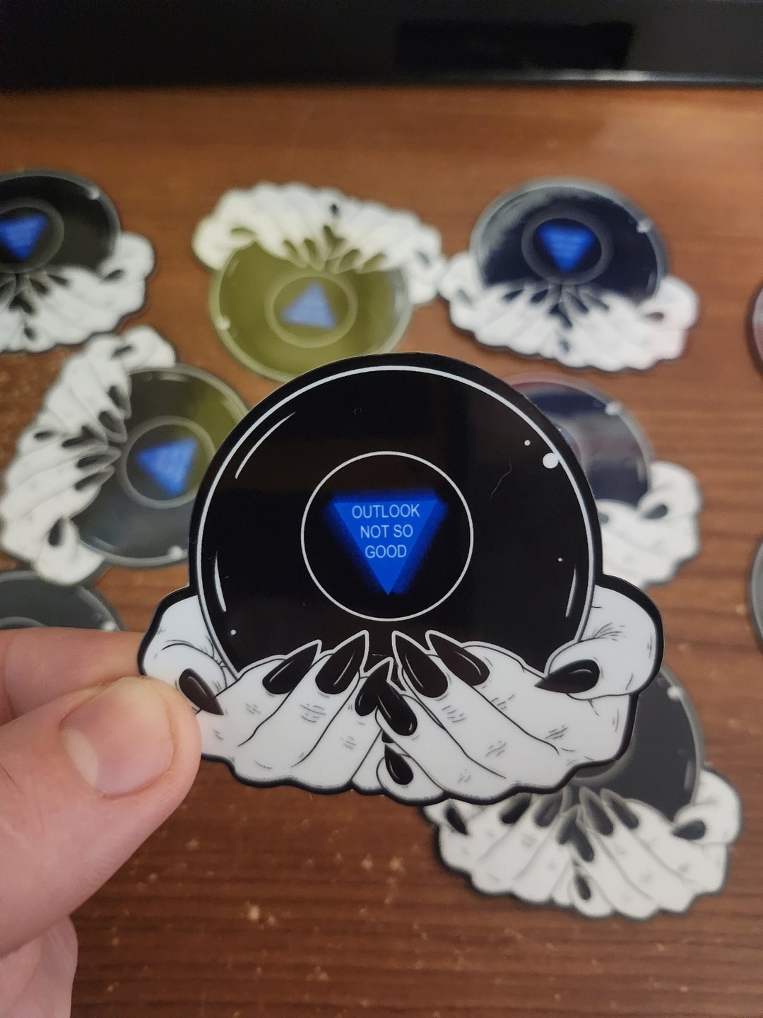 Magic Eight Ball Outlook Not so Good Vinyl Sticker 8 Ball 90s ...
