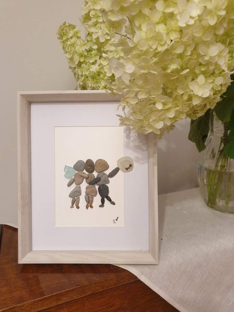 Three Friends. Friendship. Together. Pebble Art. Pebble Picture. - Etsy