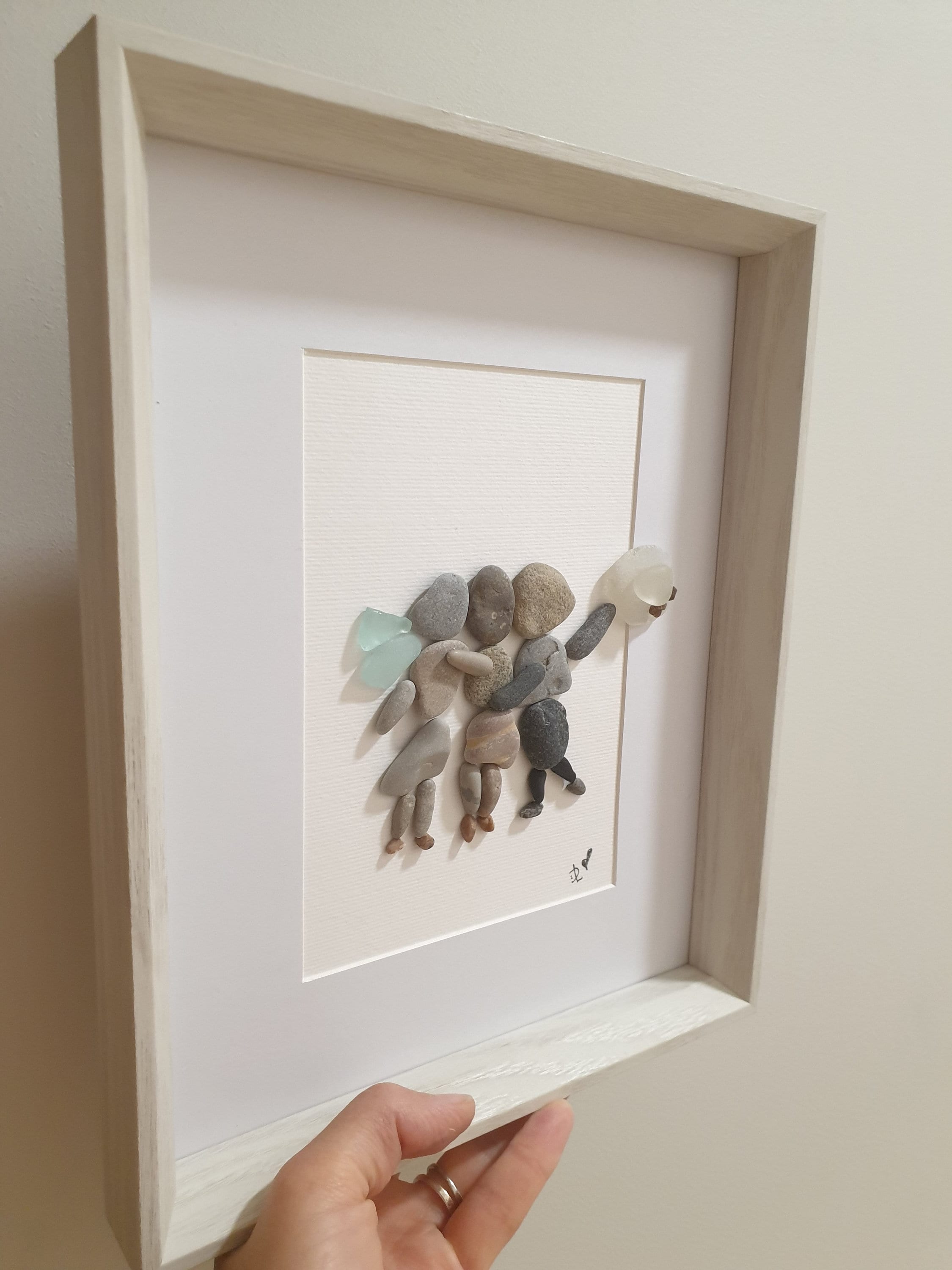Three Friends. Friendship. Together. Pebble Art. Pebble Picture. - Etsy