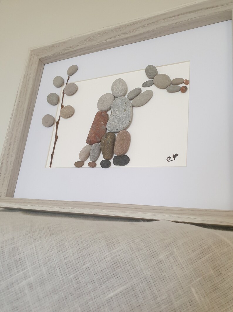Family. Happiness. Together. Pebble Art. Pebble Picture. - Etsy
