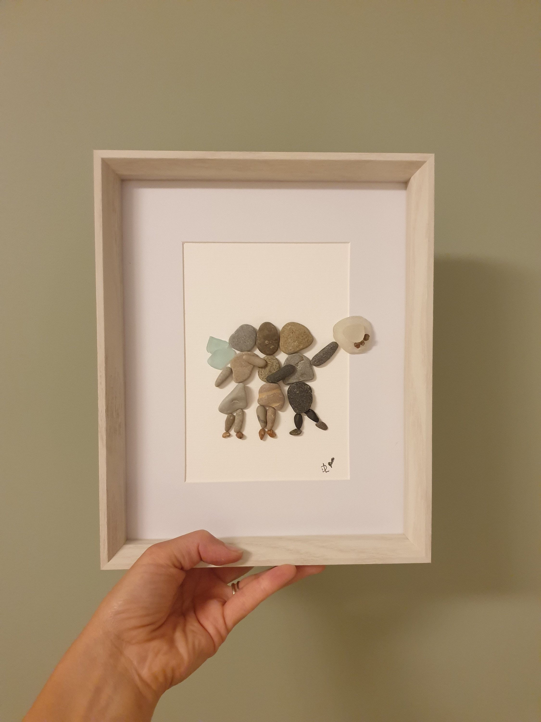 Three Friends. Friendship. Together. Pebble Art. Pebble Picture. - Etsy