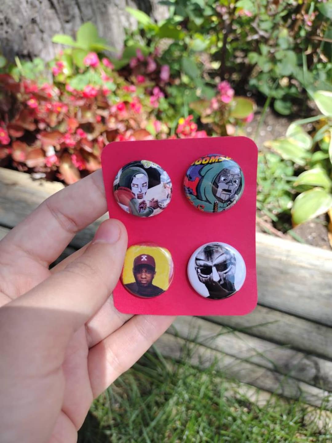 MF DOOM Set of Four 1 Inch Pins - Etsy