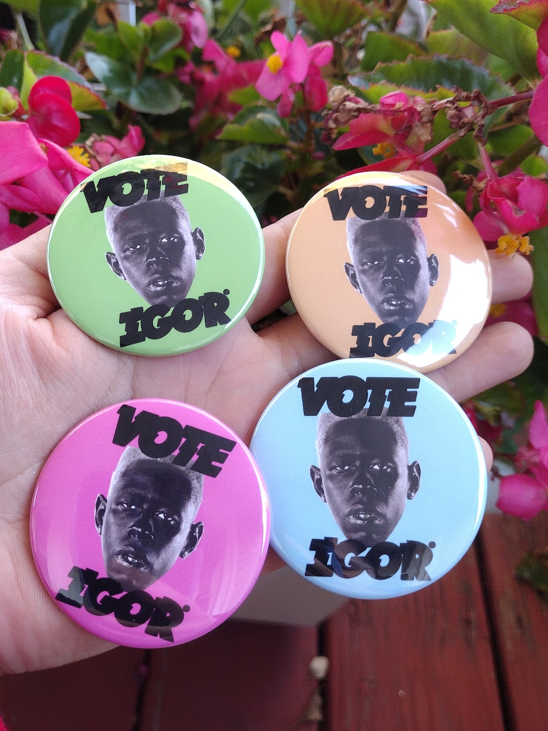 Vote Igor 2.25 Button Tyler the Creator Set of Four - Etsy