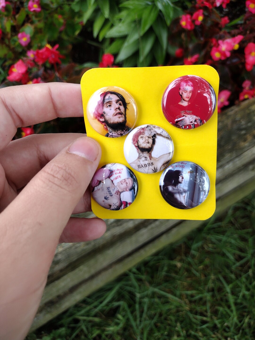 Lil Peep 1" Buttons | Hell Boy | Come Over When You're Sober - Etsy