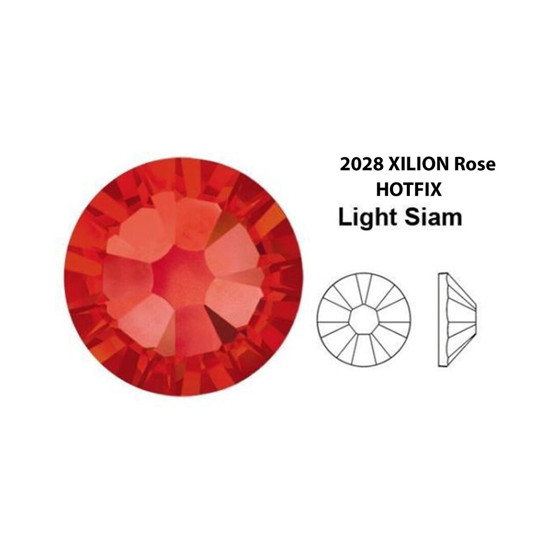 Swarovski Light Siam Rhinestones: 12ss Hotfix Crystals, Set of 144 - Etsy